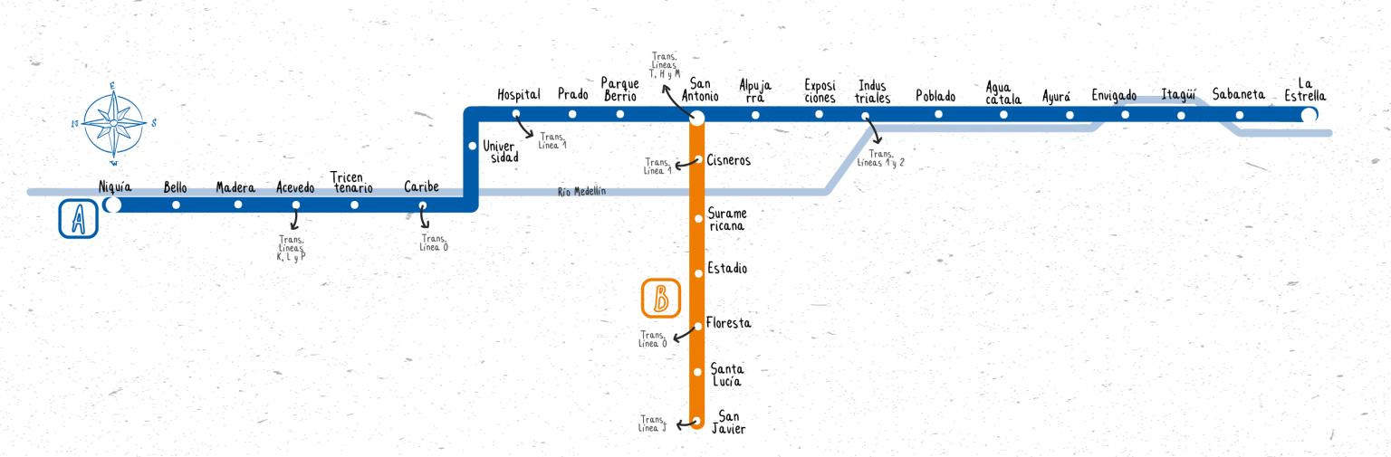Cómo moverse en el Metro de Medellín y su Sistema Integrado – Al Revés ...